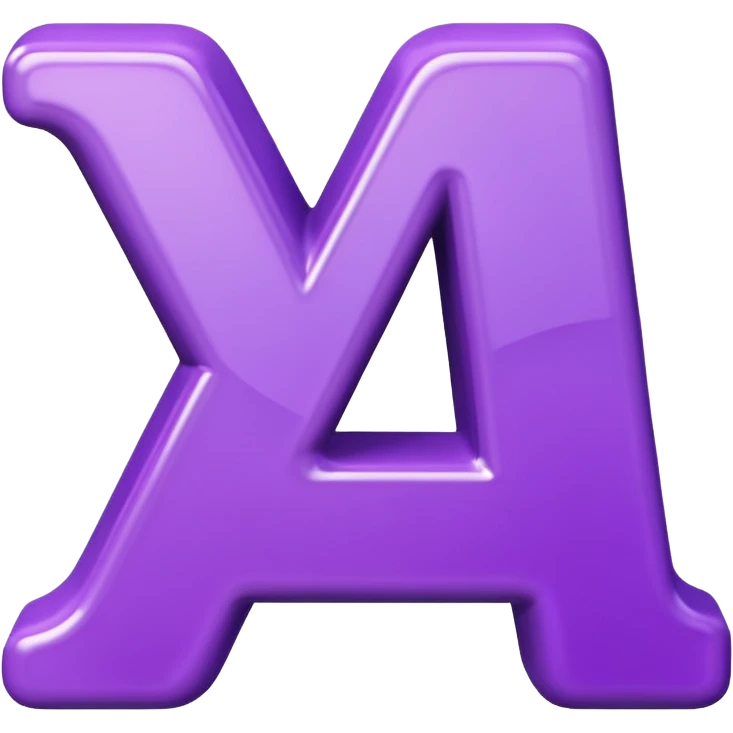 purple letter A emoji | AI Emoji Generator