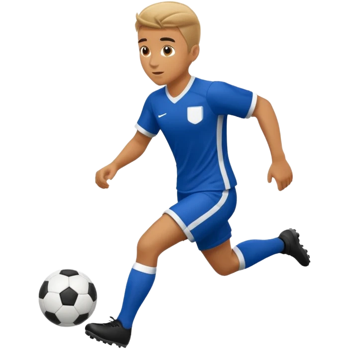 High resolution full body of a soccer player emoji | AI Emoji Generator