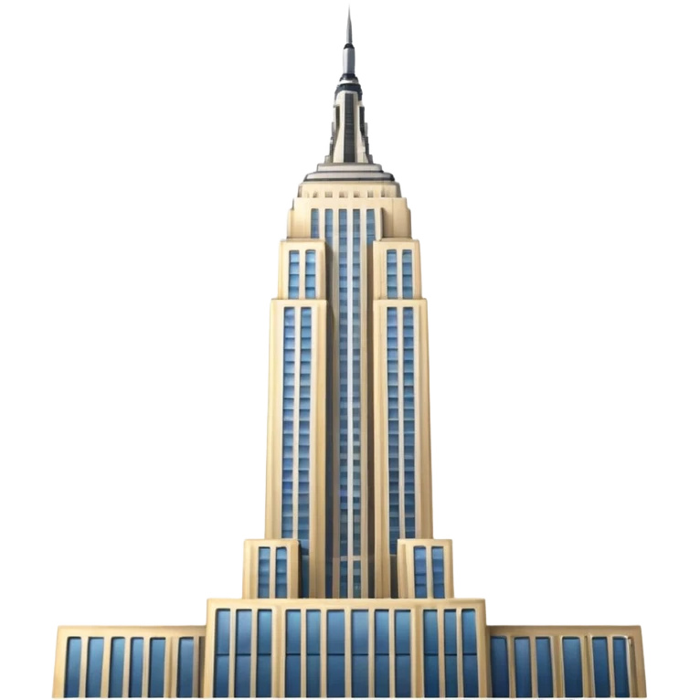 empire state building white background emoji | AI Emoji Generator
