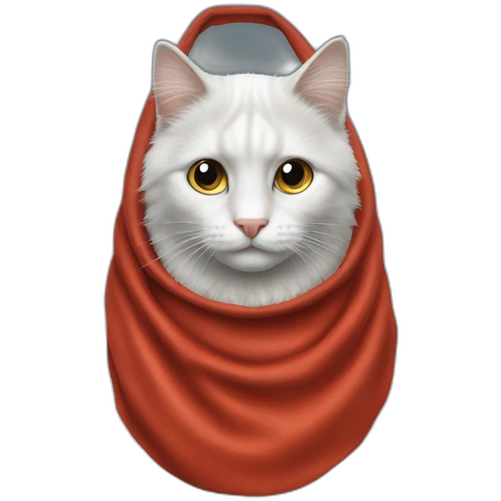 white cat looking at you emoji | AI Emoji Generator