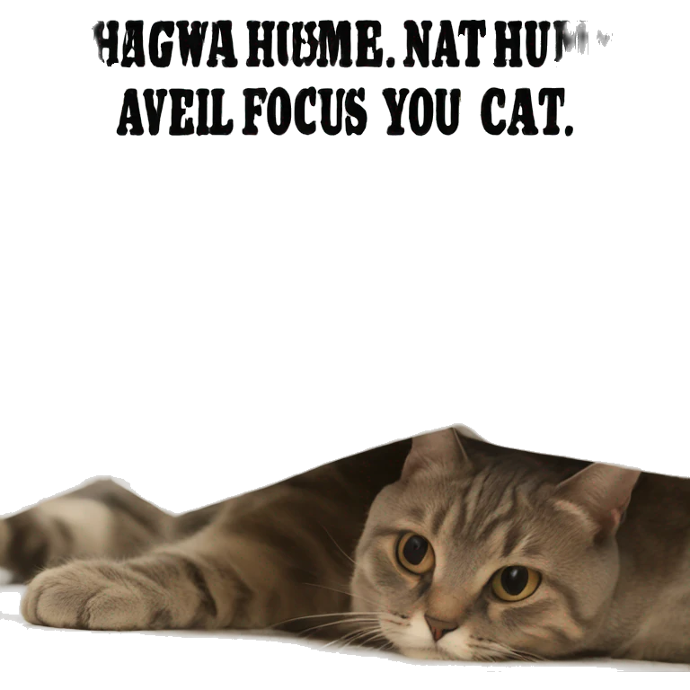 adorable cat meme focus emoji | AI Emoji Generator