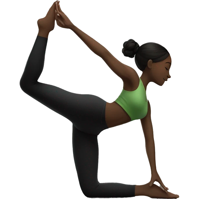 flexible girl stretching balancing yoga emoji | AI Emoji Generator