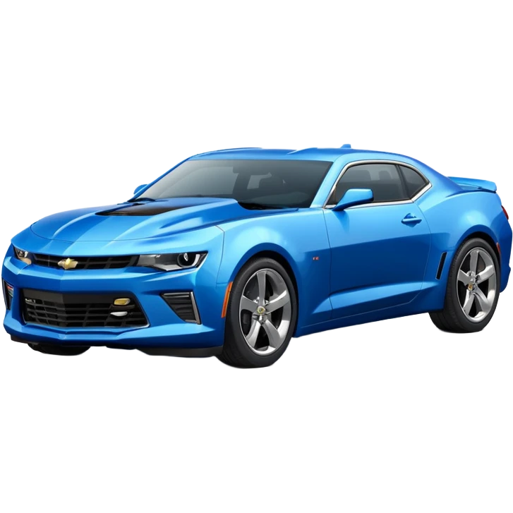 A Blue Chevy camero 2017 with no background emoji | AI Emoji Generator