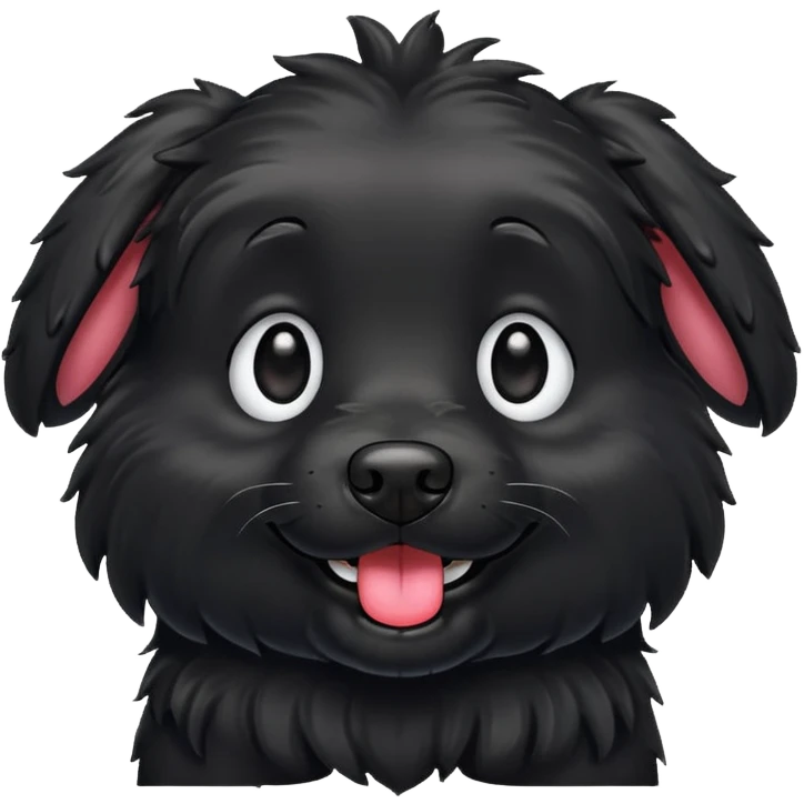 Full black dog full body emoji emoji | AI Emoji Generator
