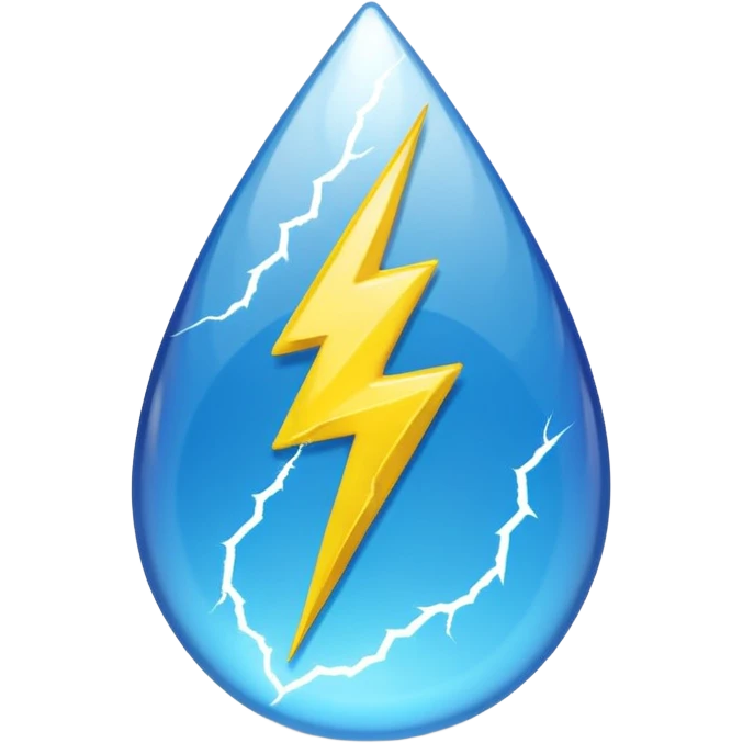 Grateful Dead lightning bolt inside a teardrop emoji | AI Emoji Generator