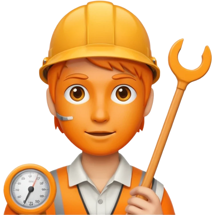 orange west person holding a meter stick emoji | AI Emoji Generator