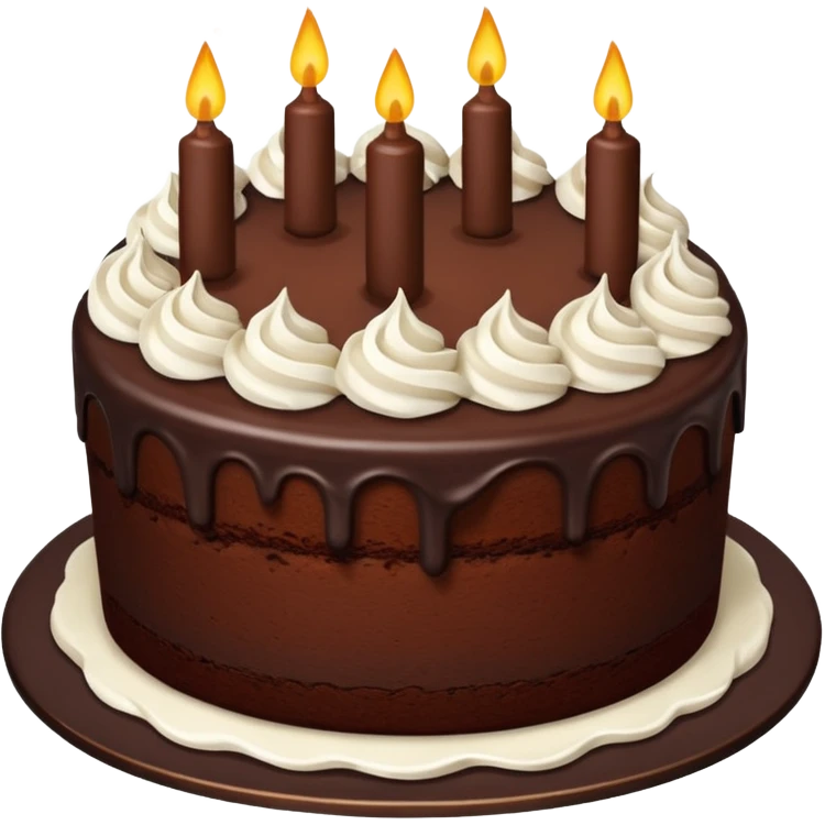 realistic chocolate cake emoji | AI Emoji Generator