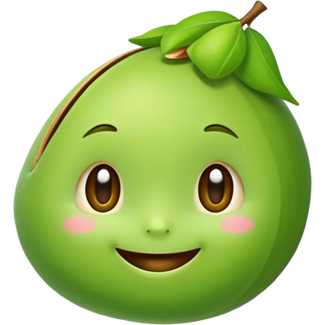 create a cute pistachio in kawai style smiling emoji | AI Emoji Generator
