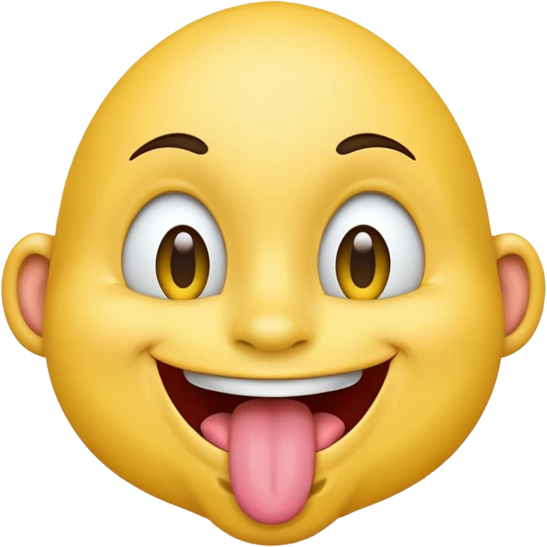 yellow face with tongue sticking out to the side emoji | AI Emoji Generator