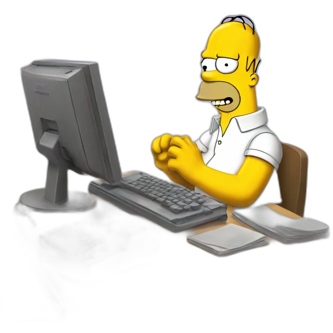 Homer Simpson emoji | AI Emoji Generator