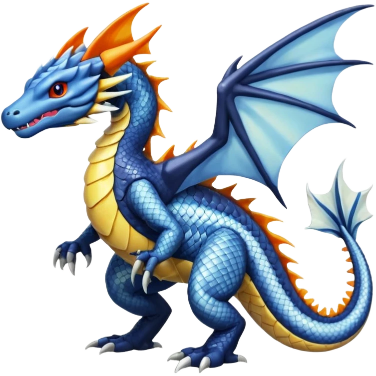 Koi-Salandit-Dialga-Dragon, full body emoji | AI Emoji Generator