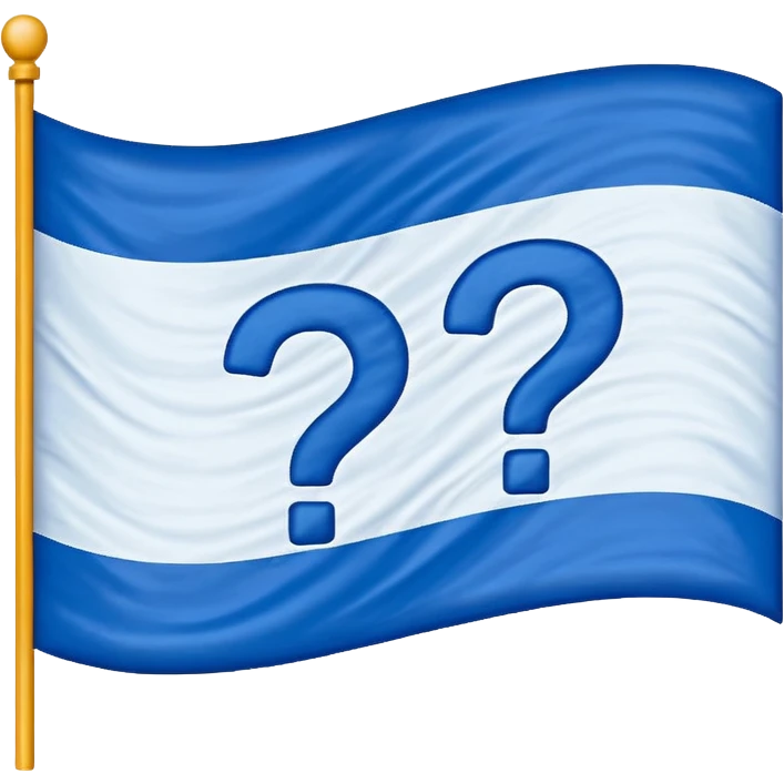 A Flag with a question mark on it, have no pole just a flag emoji | AI ...