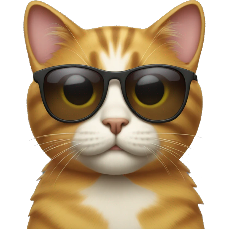 Cat with sunglasses emoji | AI Emoji Generator