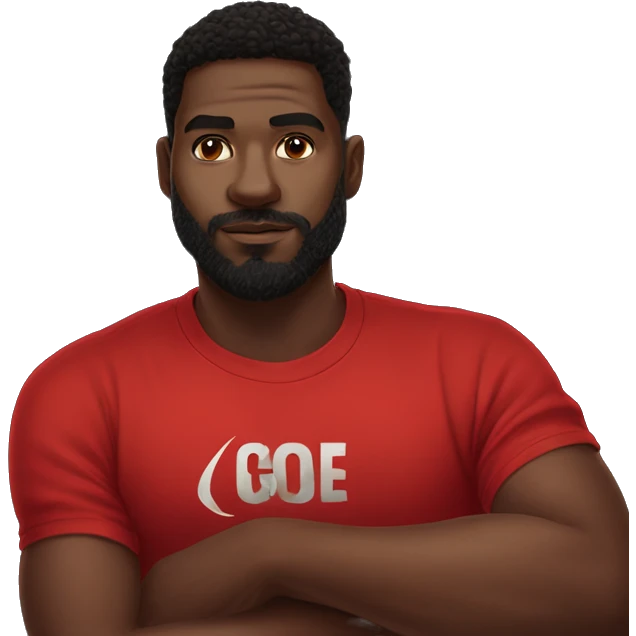 confident nike-wearing man poses emoji | AI Emoji Generator