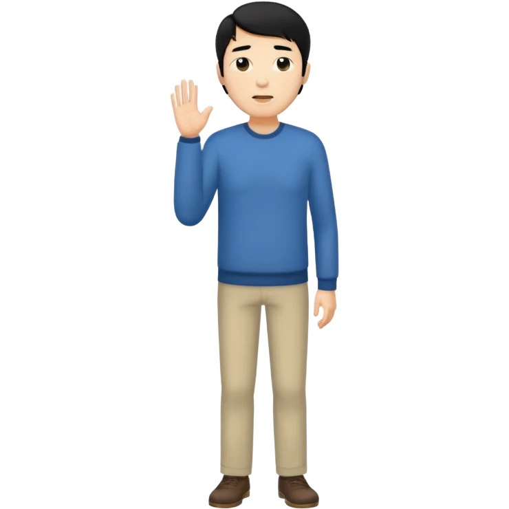 one tall, lean man in his 50s, talking, black hair, asian, emoji | AI ...