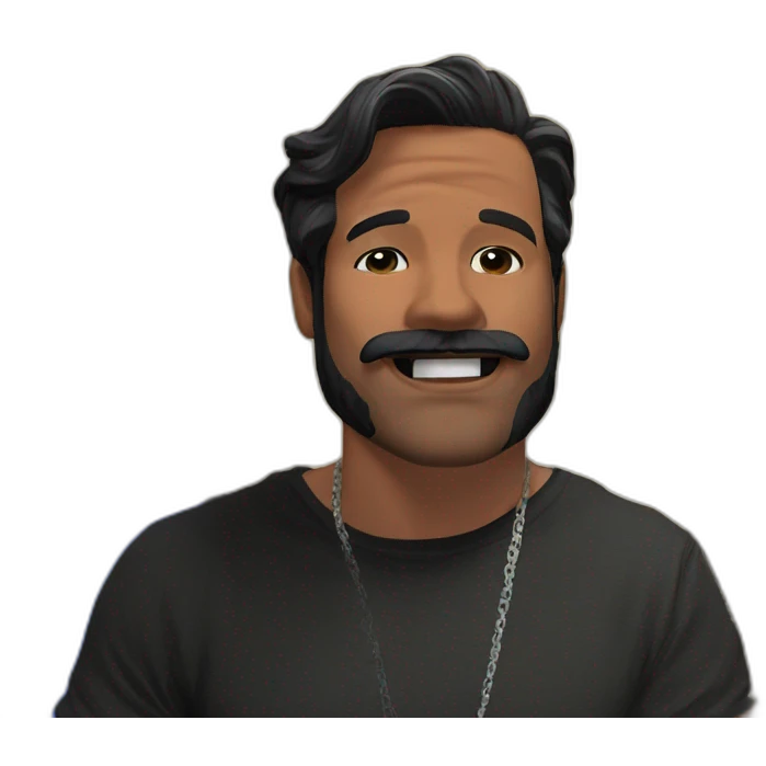 handsome man with friendly smile emoji | AI Emoji Generator