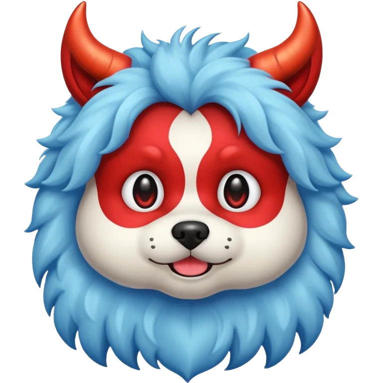 devil magical cute fluffy complete dog emoji | AI Emoji Generator