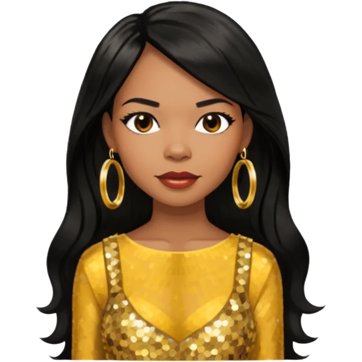 Michelle Williams R&B Singer, Long Black Hair, Medium Dark Skin, Brown ...