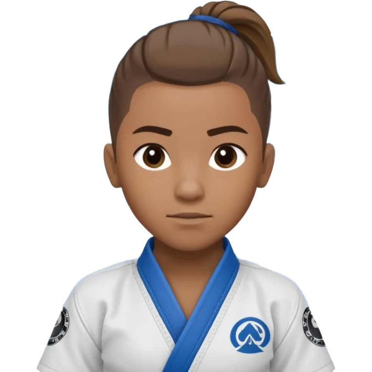 black jiu jitsu instructor with ponytail and a low taper fade sides ...