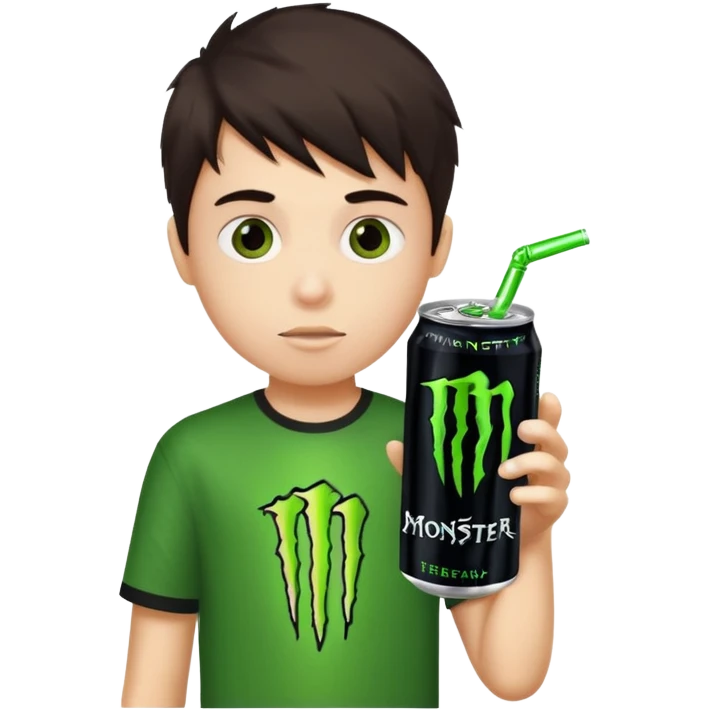 1 boy Monster energy drink emoji | AI Emoji Generator