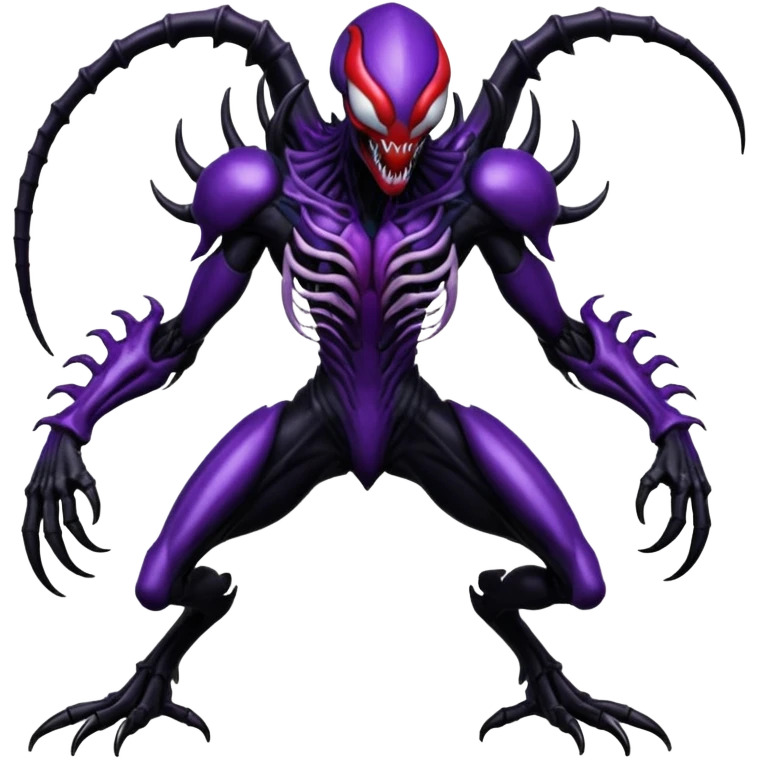 Venom-Xenomorph-Darkrai-Scizor-fusion, full body emoji | AI Emoji Generator