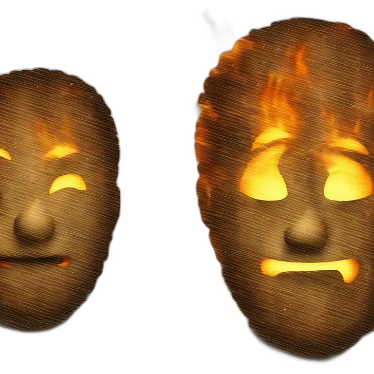 fire burning in white room emoji | AI Emoji Generator