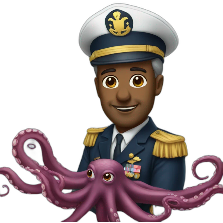 Octopus captain emoji | AI Emoji Generator