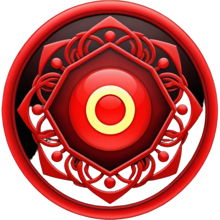 Symbol of void in red emoji | AI Emoji Generator