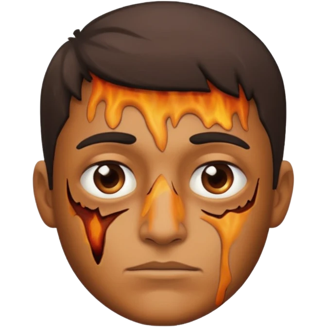 Design Gus in half-burnt face look from the iconic scene, realistic but ...