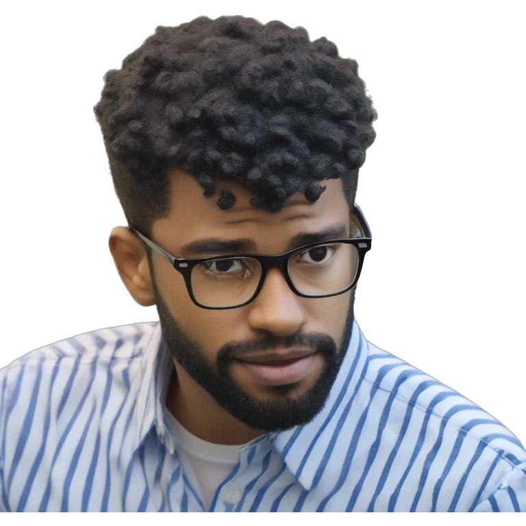 cool guy in stripes emoji | AI Emoji Generator