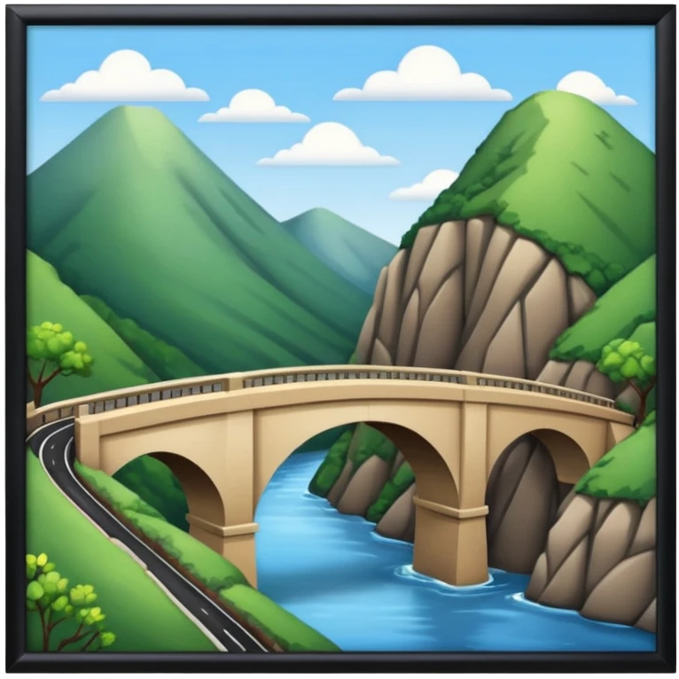 building bridge tunnel hill emoji | AI Emoji Generator