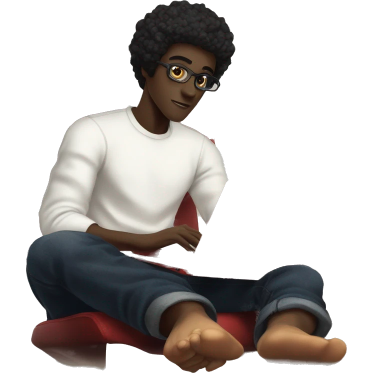 young man on laptop emoji | AI Emoji Generator