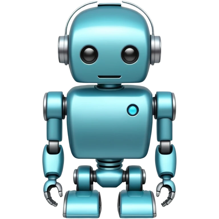 cyan robot emoji | AI Emoji Generator
