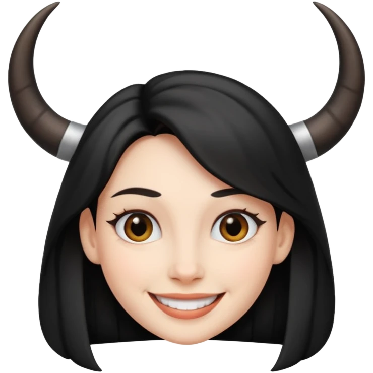 Smiling Face With Horns emoji But add breasts emoji | AI Emoji Generator