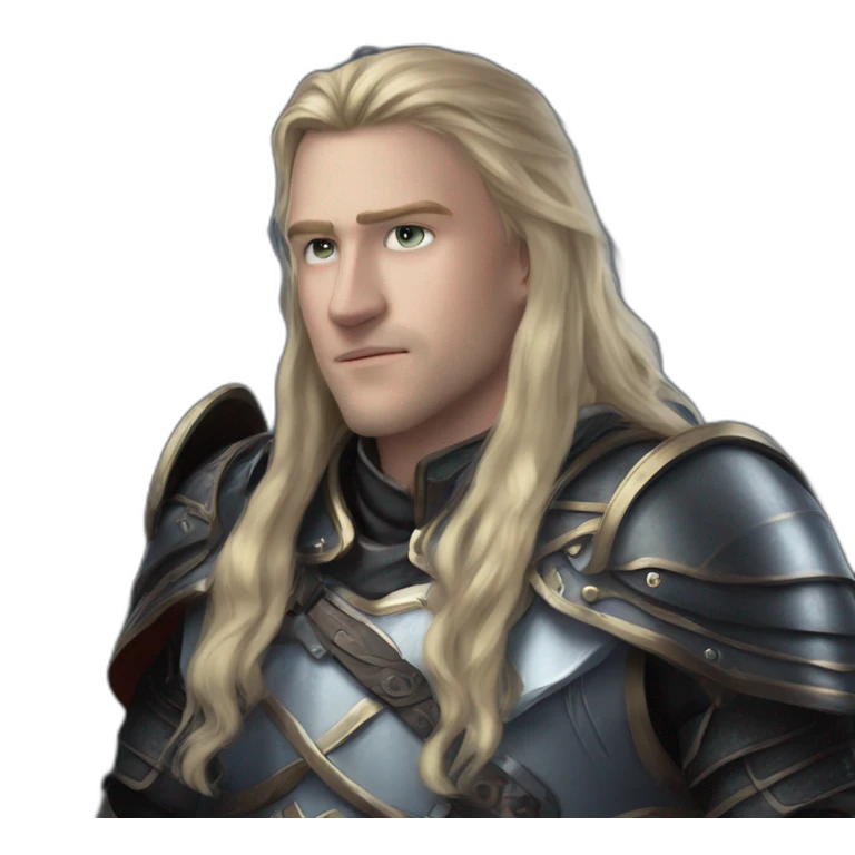 blonde warrior ready for battle emoji | AI Emoji Generator