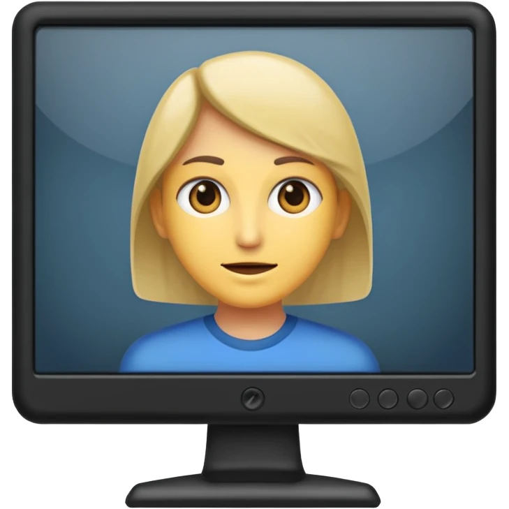 personas debatiendo revisando un monitor grande emoji | AI Emoji Generator