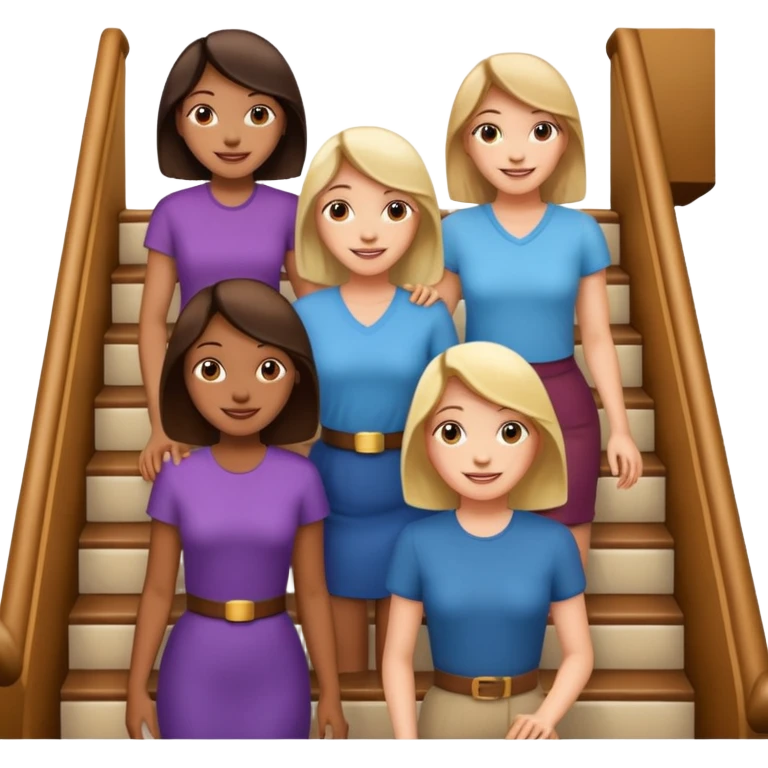 women on stair emoji | AI Emoji Generator