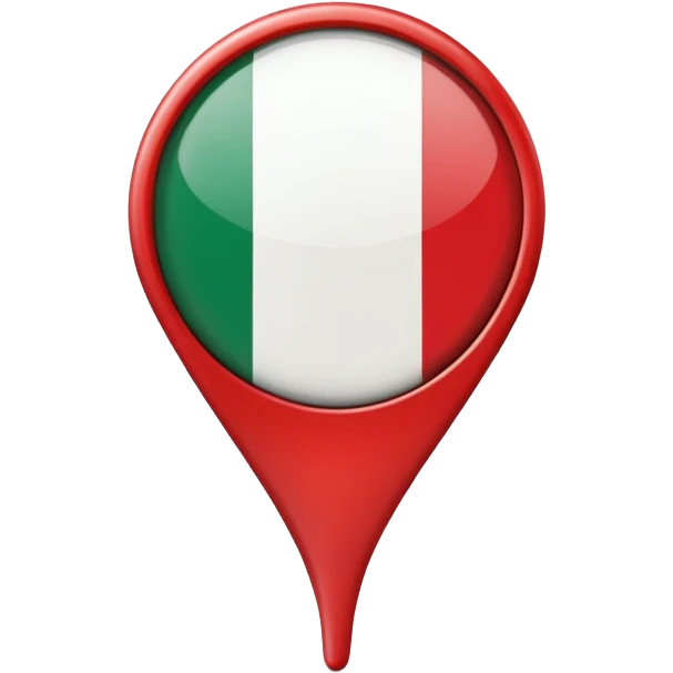 location pin with Italian flag emoji | AI Emoji Generator
