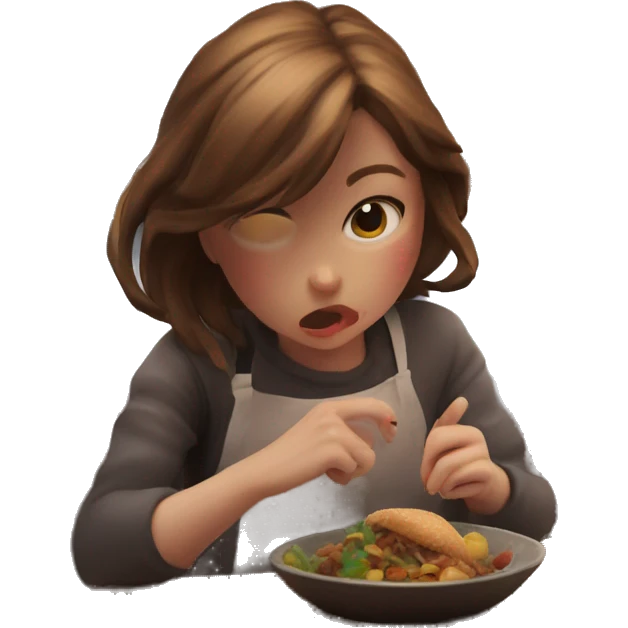 eating at busy restaurant emoji | AI Emoji Generator