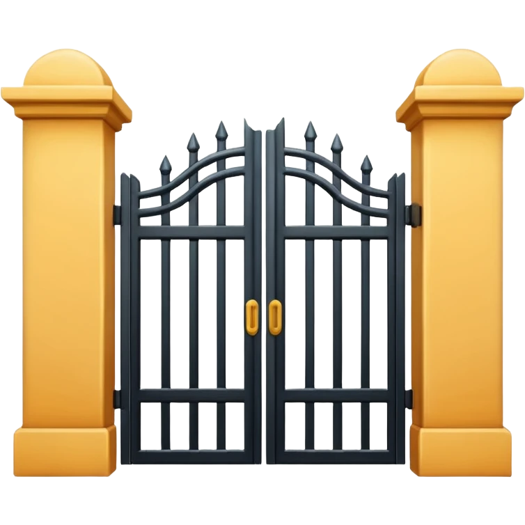 the gate minimalistic emoji | AI Emoji Generator