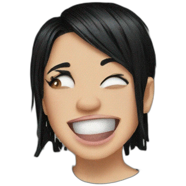 sad girl cries with open mouth emoji | AI Emoji Generator