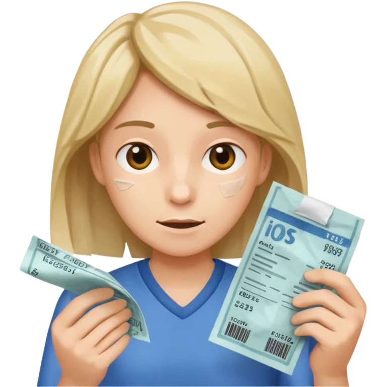 agora um cliente segurando um cupom fiscal emoji | AI Emoji Generator