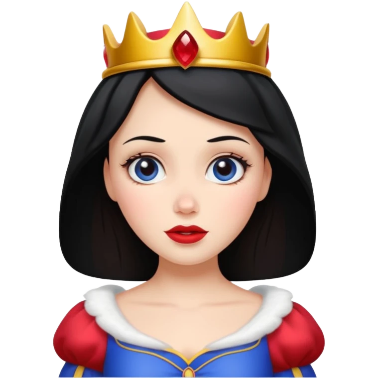 Snow white with obergine emoji | AI Emoji Generator
