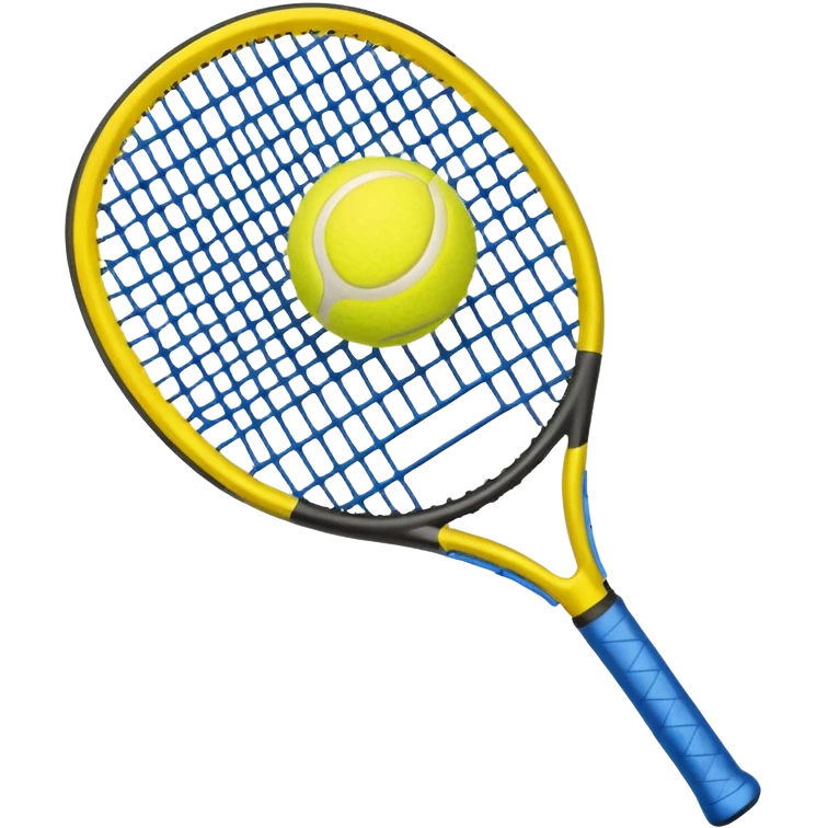 padel a racket with a yellow tennis ball emoji | AI Emoji Generator