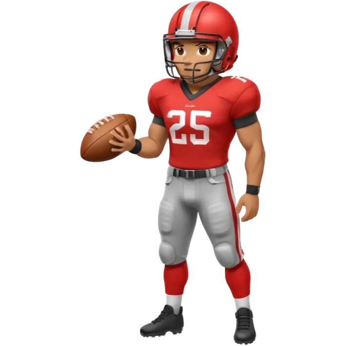 High resolution full body of a football player emoji | AI Emoji Generator