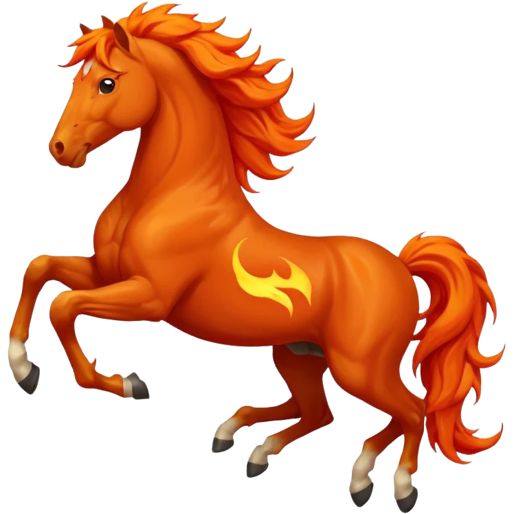 red fire horse emoji | AI Emoji Generator