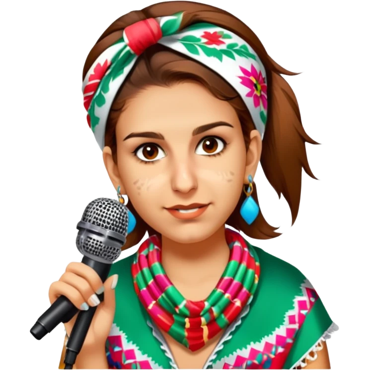 Colorful Singer emoji | AI Emoji Generator