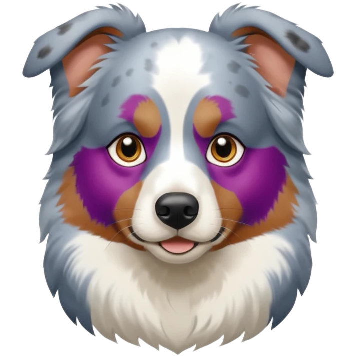 Blue merle Australian Shepherd emoji | AI Emoji Generator