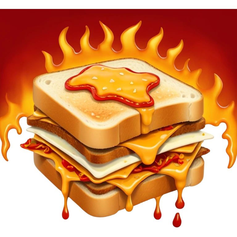 extra spicy sucuk sandwich object icon, crispy toasted bread, lots of ...
