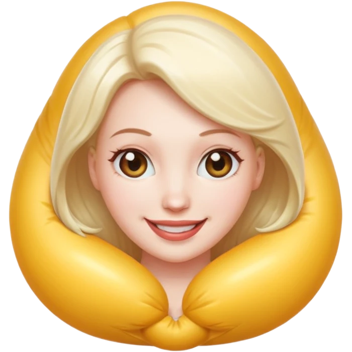 Hyper Breast Woman Being Inflated emoji | AI Emoji Generator